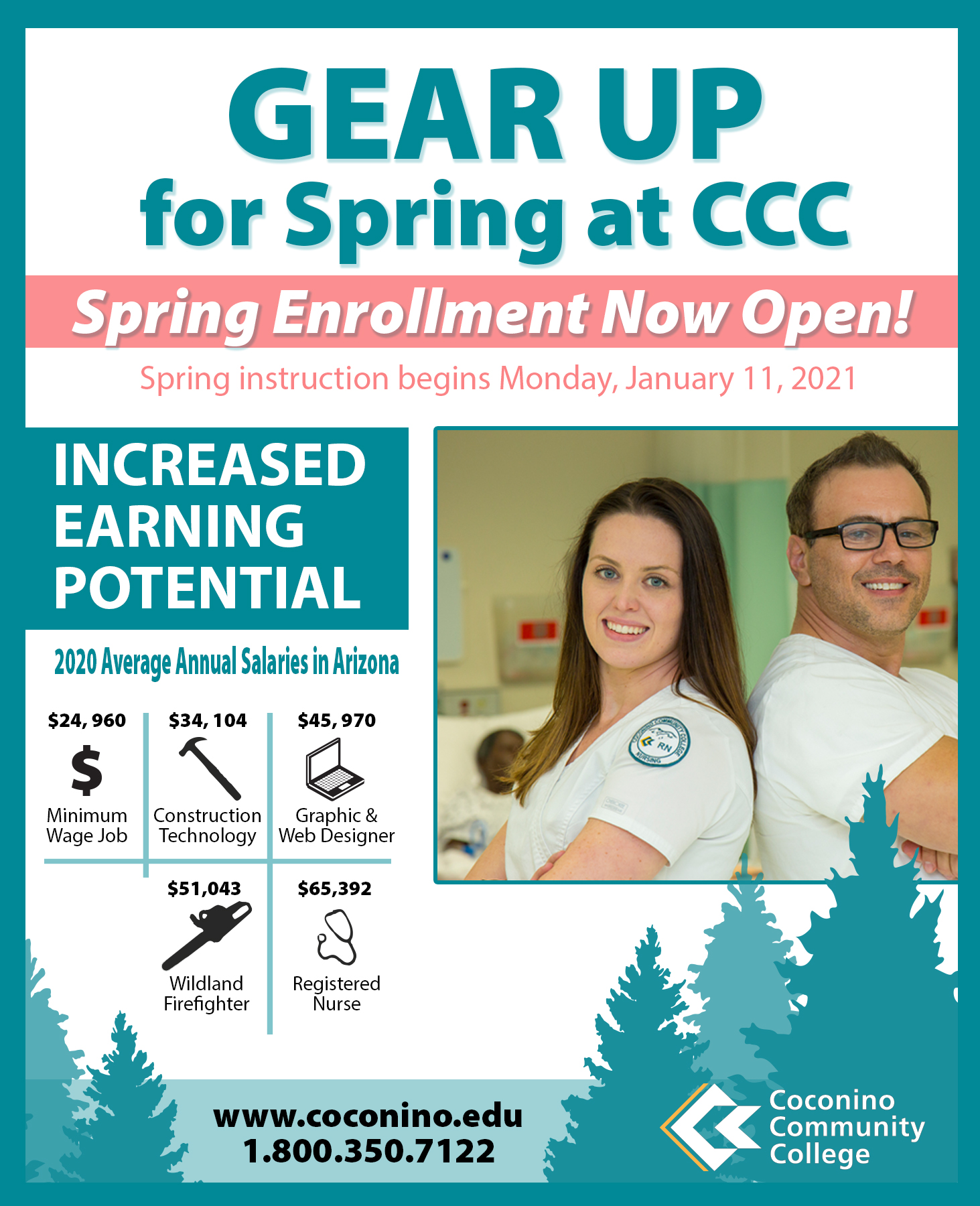 Coconino Community College - Spring 2021 Instruction Begins at CCC