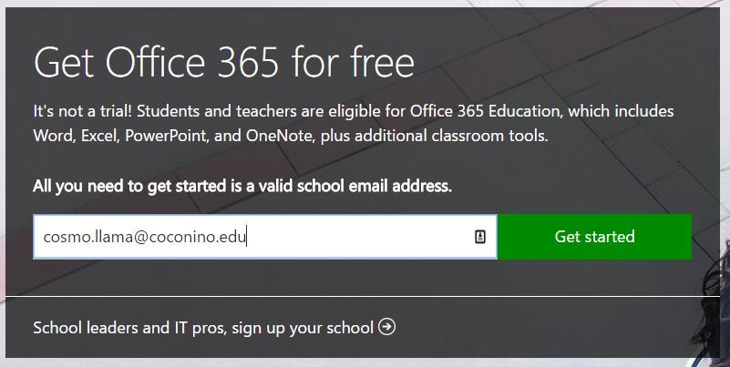 Coconino Community College - Office 365